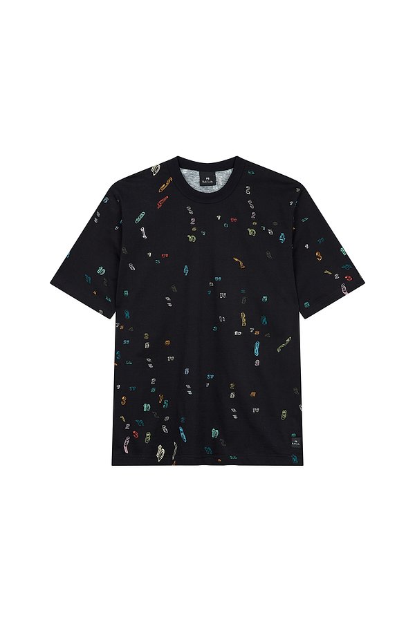 Paul Smith폴스미스 Ps Paul Smith 넘버 패턴 크루넥 티셔츠 Sivillage 에스아이빌리지