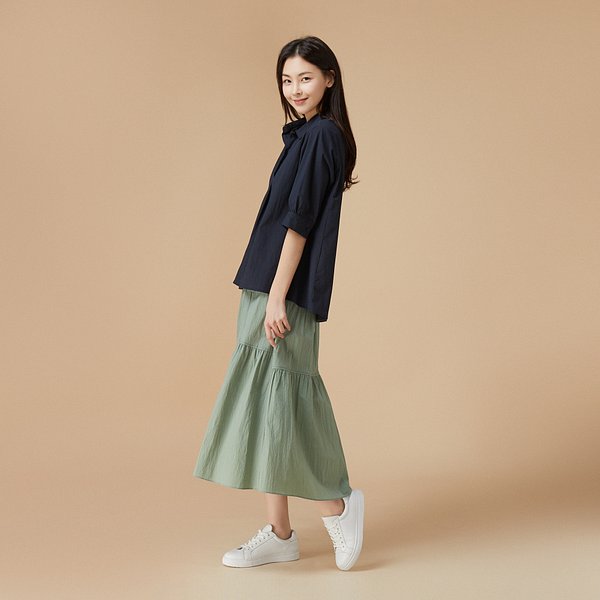 Jaju자주 에어코튼 스커트 Sivillage 에스아이빌리지