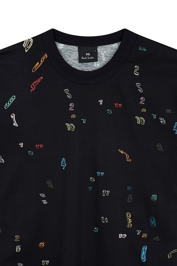 Paul Smith폴스미스 Ps Paul Smith 넘버 패턴 크루넥 티셔츠 Sivillage 에스아이빌리지