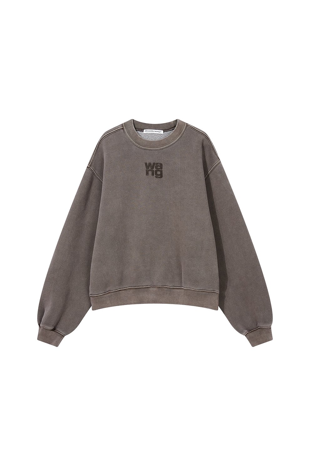Alexander Wang알렉산더왕 Alexanderwangt 엠보 로고 크루넥 맨투맨 Sivillage 에스