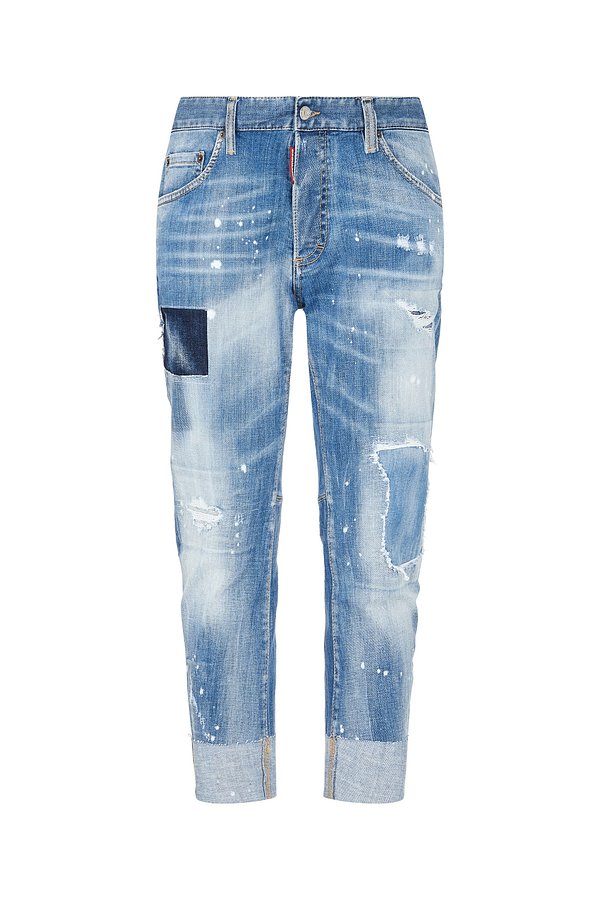Dsquared2디스퀘어드2 스퀘어 패치 롤업 세일러 진 Sailor Sivillage 에스아이빌리지
