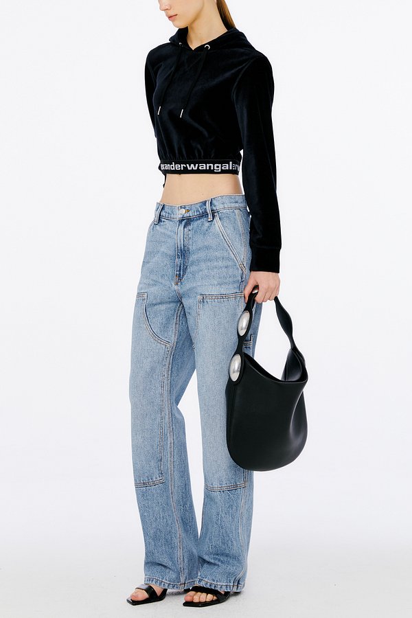 Alexanderwang알렉산더왕 Dome 레더 호보백 Sivillage 에스아이빌리지