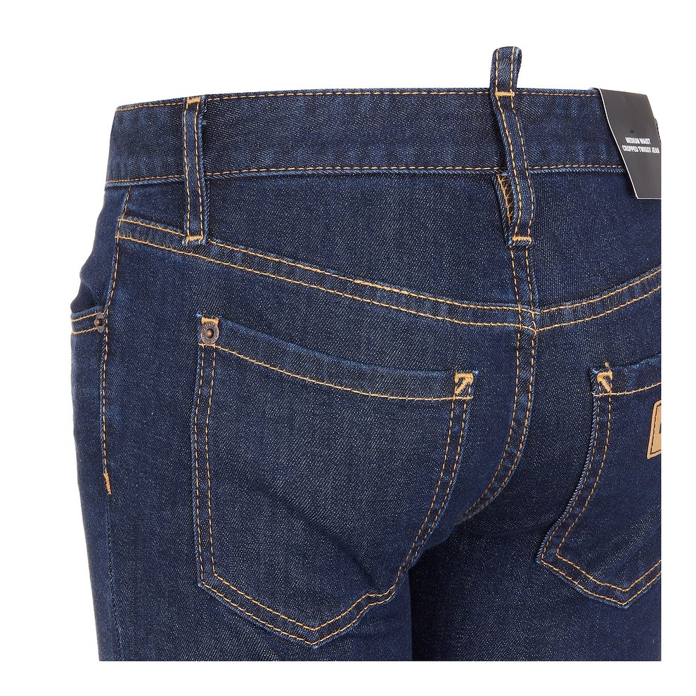 Dsquared2디스퀘어드2 인디고 워싱 베이직 크롭 데님팬츠 Mw Twiggy Cropped Sivillage