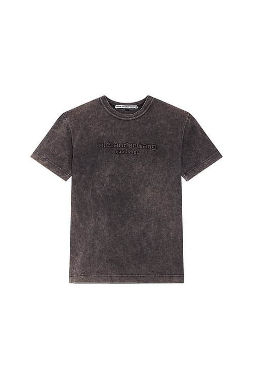 Alexander Wang알렉산더왕 Unisex 엠보스트 로고 코튼 티셔츠 Sivillage 에스아이빌리지