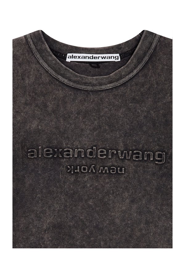 Alexanderwang알렉산더왕 Unisex 엠보스트 로고 코튼 티셔츠 Sivillage 에스아이빌리지