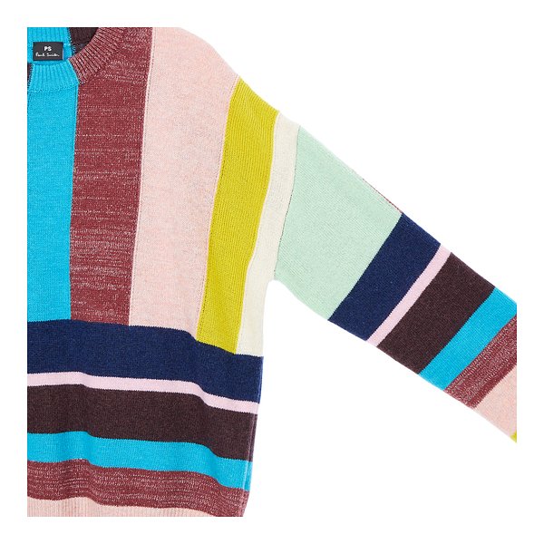 Paul Smith폴스미스 Ps Paul Smith 여성 멀티 스트라이프 크루넥 니트 Sivillage 에스아이빌리지