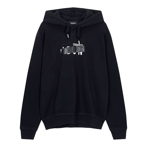 Dsquared2디스퀘어드2 남성 엠보싱 로고 그래픽 후드 티셔츠 Sivillage 에스아이빌리지