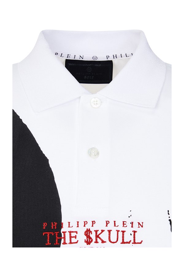 Philipp Plein Golf필립플레인 골프 Men 빅 스컬 숏 슬리브 폴로 셔츠 Sivillage 에스아이빌리지