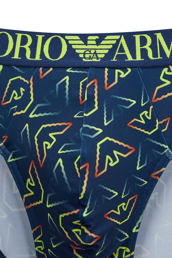 Emporio Armani Underwear엠포리오 아르마니 언더웨어 남성 로고 밴딩 패턴드 폴리 브리프 Si