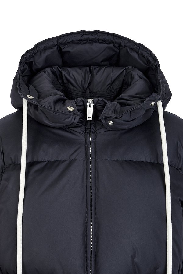 Emporio Armani엠포리오 아르마니 여성 디태처블 후드 믹스 다운 패딩 자켓 Sivillage 에스아이빌리지