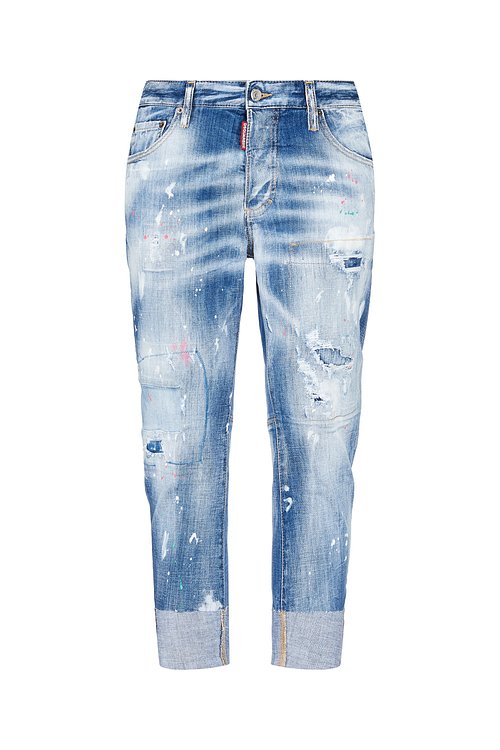 Dsquared2디스퀘어드2 로고 자수 롤업 세일러 진 Sailor Sivillage 에스아이빌리지
