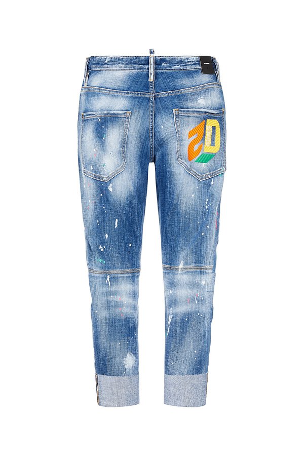 Dsquared2디스퀘어드2 로고 자수 롤업 세일러 진 Sailor Sivillage 에스아이빌리지