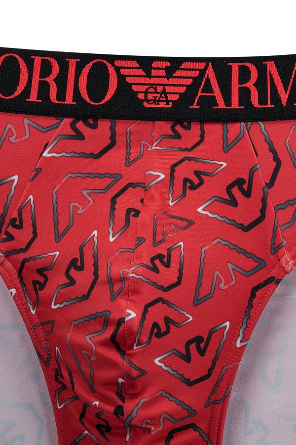 Emporio Armani Underwear엠포리오 아르마니 언더웨어 남성 로고 밴딩 패턴드 폴리 브리프 Si