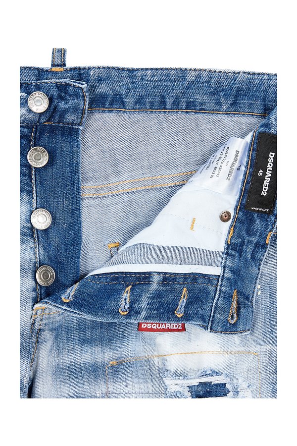 Dsquared2디스퀘어드2 로고 자수 롤업 세일러 진 Sailor Sivillage 에스아이빌리지