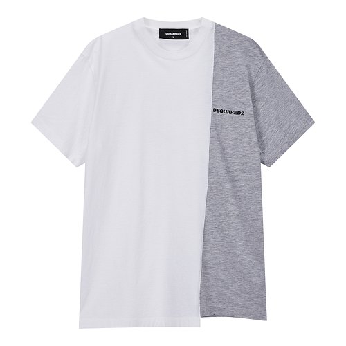 Dsquared2디스퀘어드2 언발 배색 로고 티셔츠 Sivillage 에스아이빌리지
