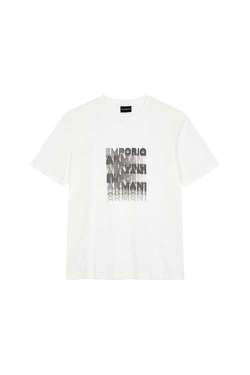 Emporio Armani엠포리오 아르마니 남성 스퀘어 로고 크루넥 티셔츠 Sivillage 에스아이빌리지