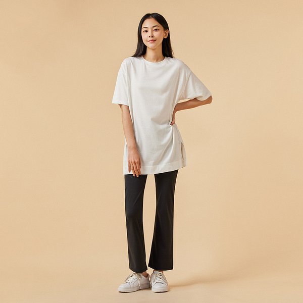 Jaju자주 여 소프트 부츠컷 레깅스 Sivillage 에스아이빌리지
