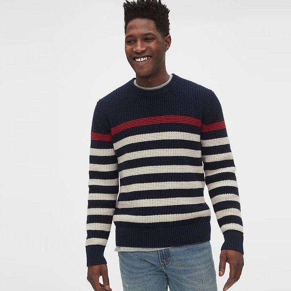 Gap Adults갭 ★갭 남성 19년 Holiday★ 와플 짜임 크루넥 스웨터 Sivillage 에스아이빌리지