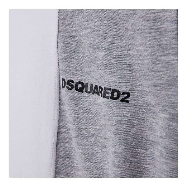 Dsquared2디스퀘어드2 언발 배색 로고 티셔츠 Sivillage 에스아이빌리지