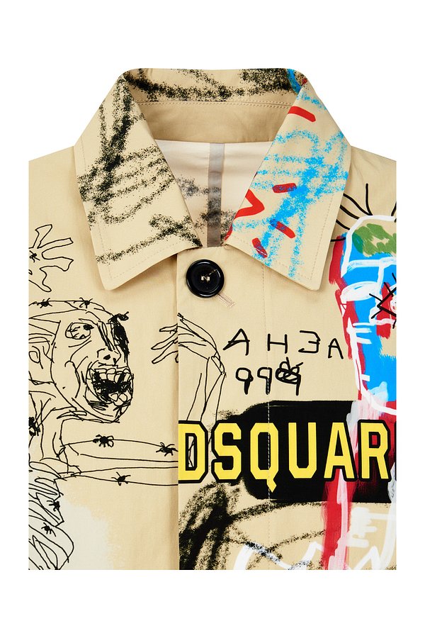 Dsquared2디스퀘어드2 그래피티 프린트 버튼업 코트 Sivillage 에스아이빌리지