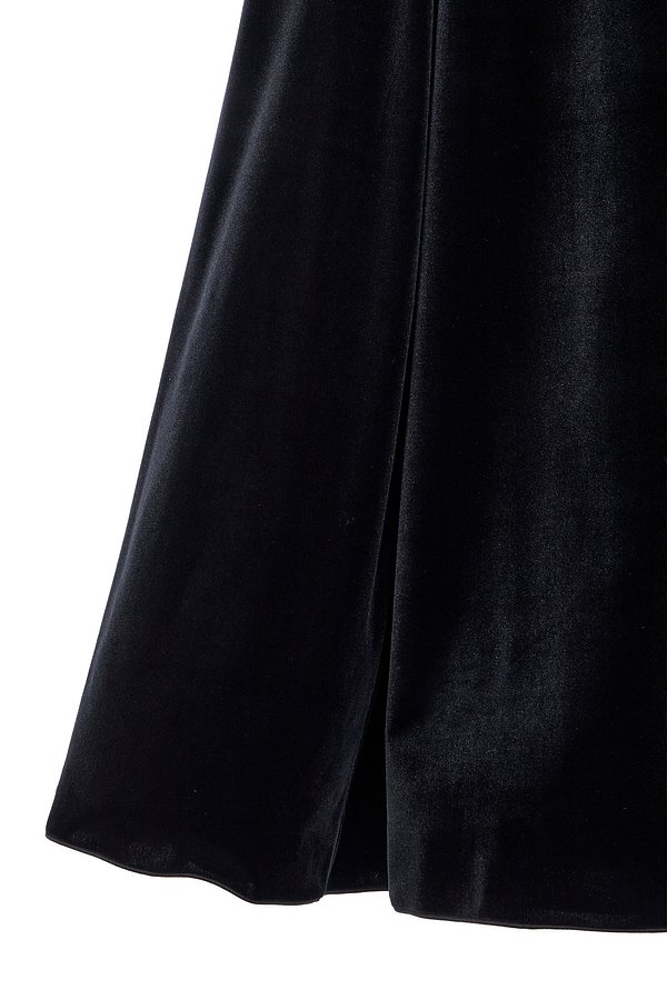 Emporio Armani엠포리오 아르마니 여성 트위스트 스트랩 벨루어 드레스 Sivillage 에스아이빌리지