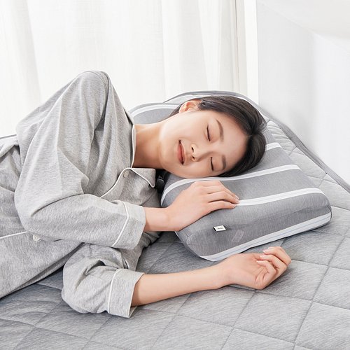 Jaju자주 자주에어냉감경추형메모리폼베개그레이스트라이프 Sivillage 에스아이빌리지