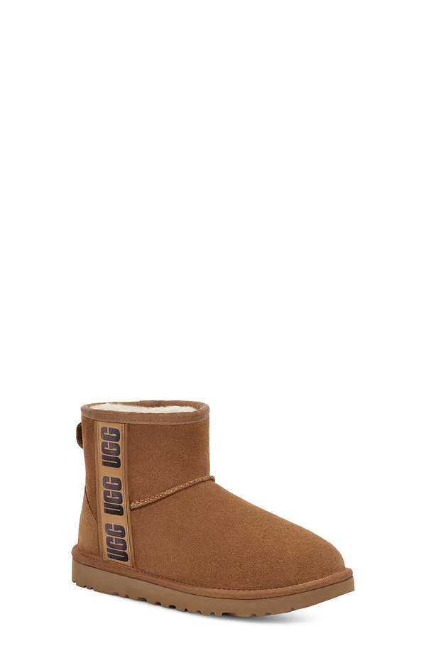 Ugg어그 For Women Ugg 사이드 로고 스웨이드 부츠 클래식 미니 사이드 로고 Ii Sivillage