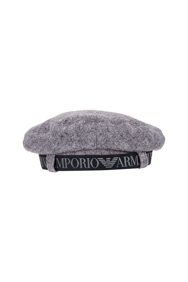 Emporio Armani엠포리오 아르마니 여성 로고 리본 울 블렌드 베레모 Sivillage 에스아이빌리지