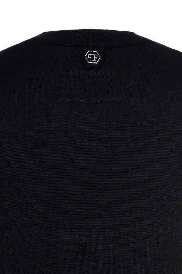 Philipp Plein Golf필립플레인 골프 Men 스컬 브이넥 니트 베스트 Sivillage 에스아이빌리지