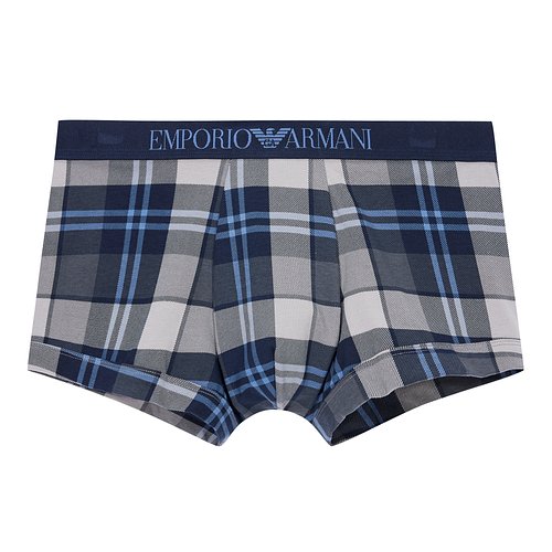 Emporio Armani Underwear엠포리오 아르마니 언더웨어 남성 패턴드 프론트 로고 밴딩 드로즈 Si