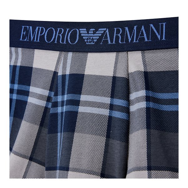 Emporio Armani Underwear엠포리오 아르마니 언더웨어 남성 패턴드 프론트 로고 밴딩 드로즈 Si