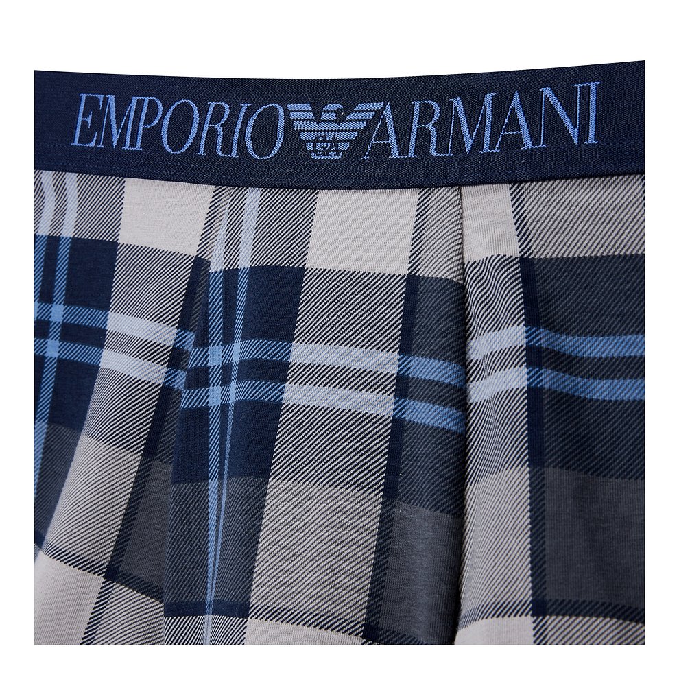 Emporio Armani Underwear엠포리오 아르마니 언더웨어 남성 패턴드 프론트 로고 밴딩 드로즈 Si