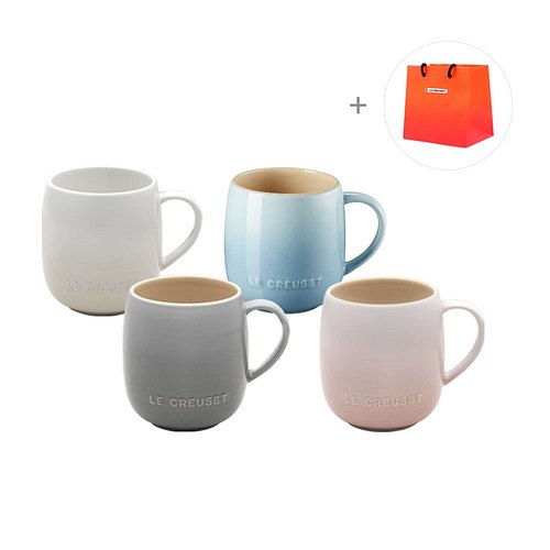 Le Creuset르크루제 쇼핑백 증정 U머그380ml 세트4p Sivillage 에스아이빌리지