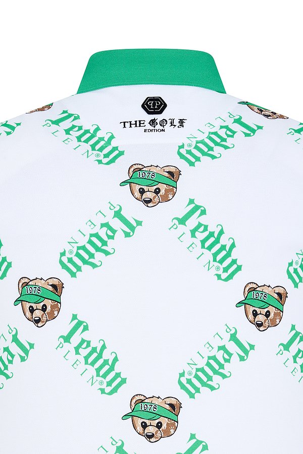 Philipp Plein Golf필립플레인 골프 Men 테디 빅 모노그램 숏 슬리브 폴로 셔츠 Sivillage
