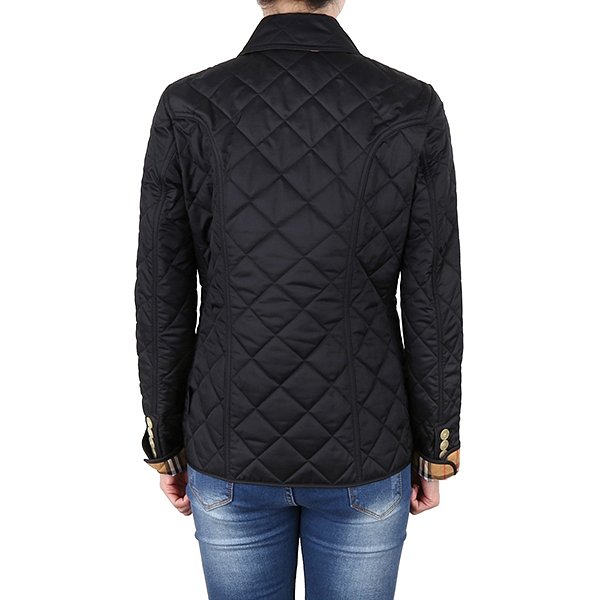 Burberry버버리 버버리 블랙 프랭크비 퀄팅 자켓 Frankby 8002545 Black Sivillage 에스