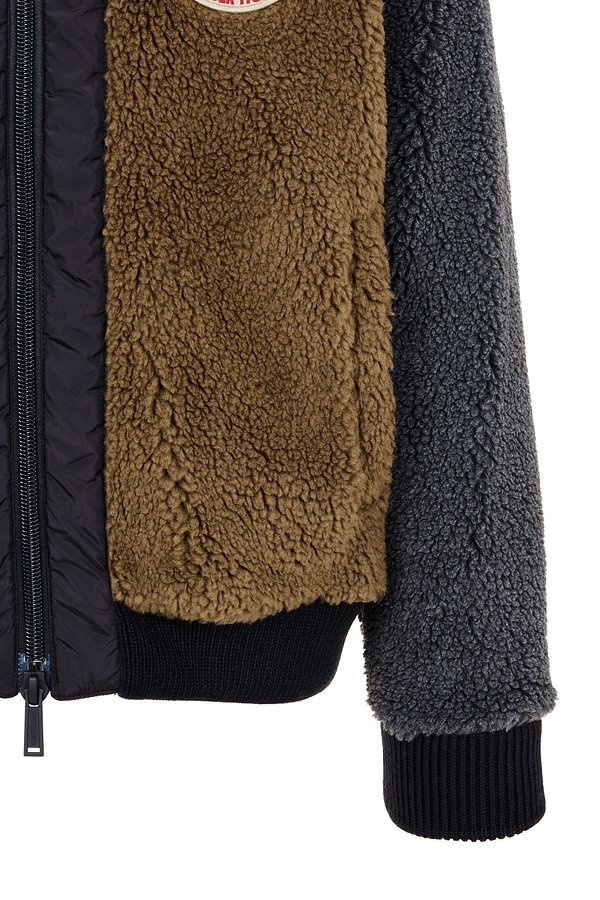 Dsquared2디스퀘어드2 남성 컬러 블록 플리스 후드 자켓 Sivillage 에스아이빌리지