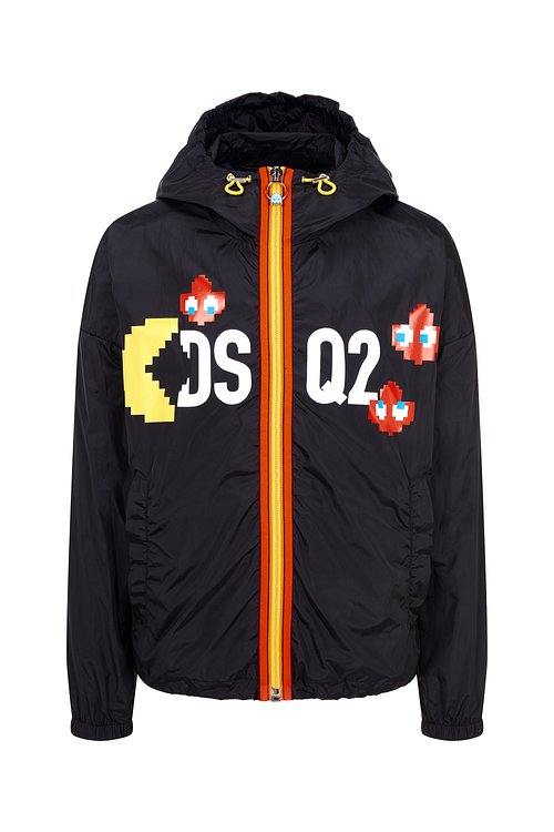 Dsquared2디스퀘어드2 남성 팩맨 그래픽 나일론 후드 자켓 Sivillage 에스아이빌리지