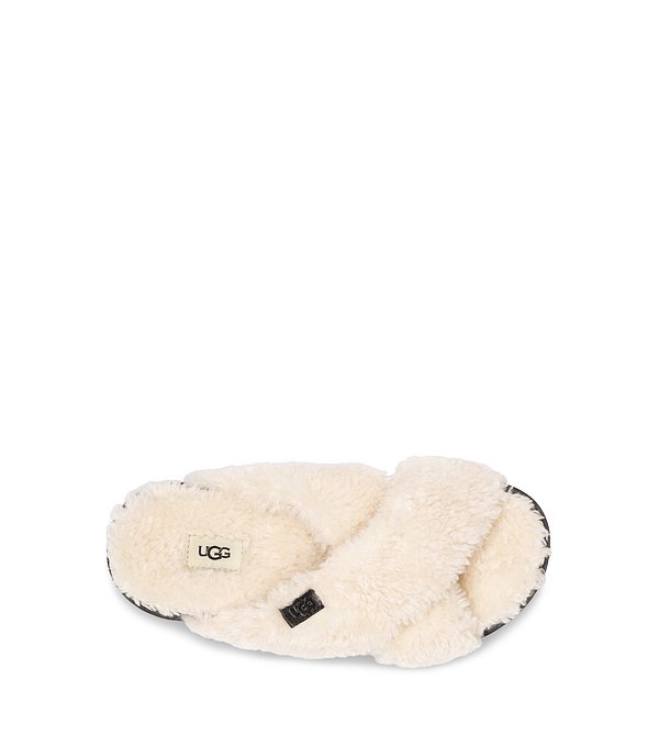 Ugg어그 For Women 크로스 스트랩 퍼 슬라이드 퍼즈 슈가 크로스 슬라이드 Sivillage 에스아이빌리지
