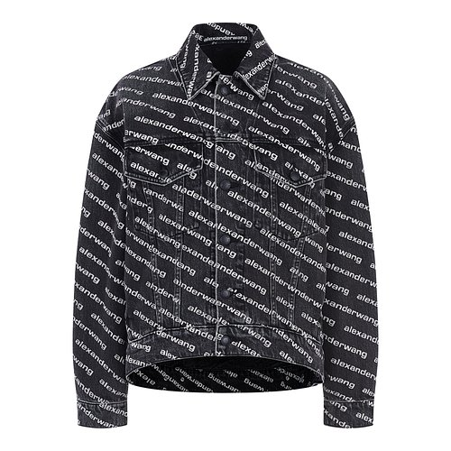 Alexander Wang알렉산더왕 Alexanderwangt 로고 프린트 데님 자켓 Sivillage 에스