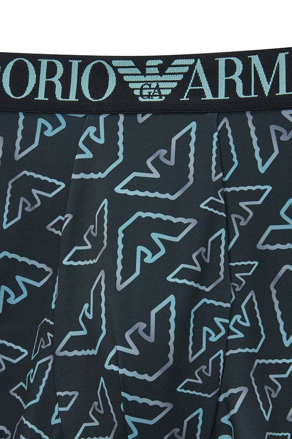 Emporio Armani Underwear엠포리오 아르마니 언더웨어 남성 이글 로고 패턴 폴리 드로즈 Si