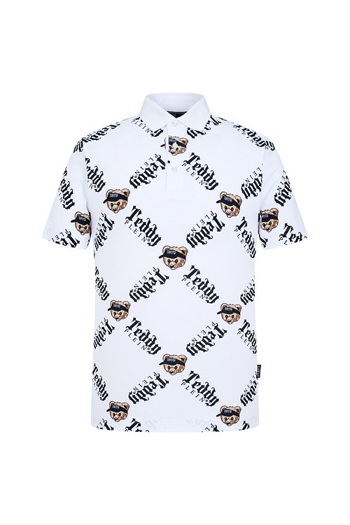 Philipp Plein Golf필립플레인 골프 Men 테디 빅 모노그램 숏 슬리브 폴로 셔츠 Sivillage
