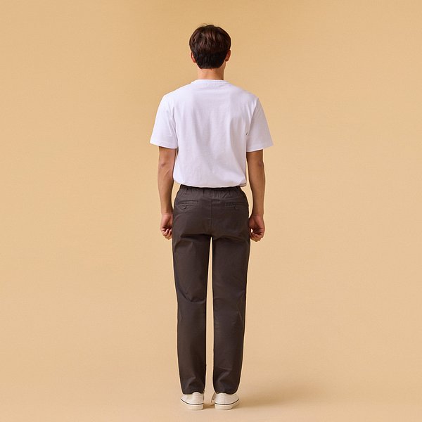 Jaju자주 남 코튼 데일리핏 밴딩 팬츠 Sivillage 에스아이빌리지