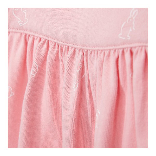 ★갭키즈 22년 Spring★ 베이비 여아 0 24개월 래빗 패턴 코튼 개더 롬퍼 Sivillage