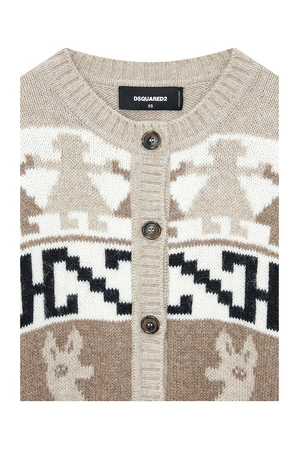 Dsquared2디스퀘어드2 알파카 크루넥 니트 가디건 Sivillage 에스아이빌리지