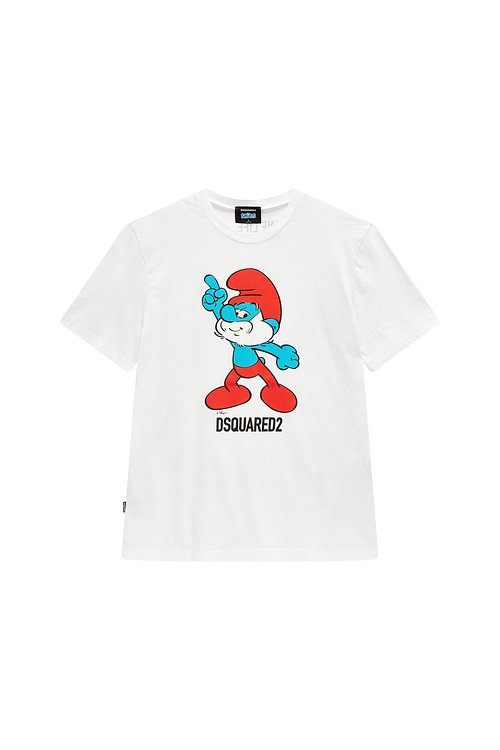 Dsquared2디스퀘어드2 남성 파파 스머프 코튼 티셔츠 Sivillage 에스아이빌리지