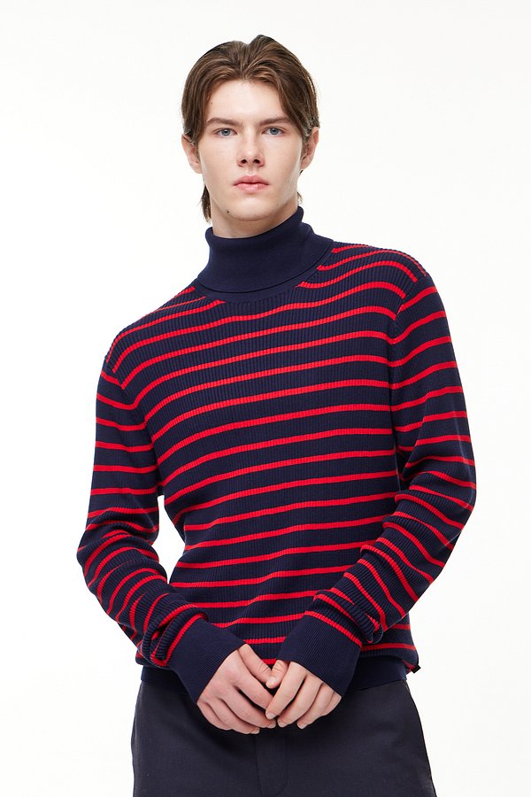 Jlindeberg제이린드버그 Men Collection 위트 리브드 터틀넥 스웨터 Sivillage 에스아이빌리지