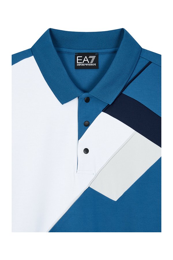 Emporio Armani엠포리오 아르마니 남성 Ea7 컬러 블록 레이온 폴로 셔츠 Sivillage 에스아이빌리지