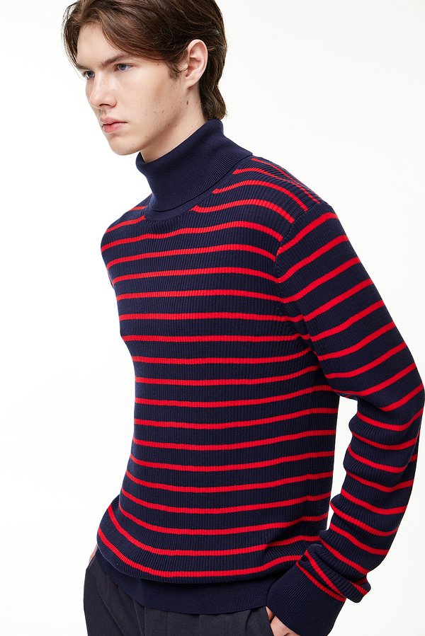 Jlindeberg제이린드버그 Men Collection 위트 리브드 터틀넥 스웨터 Sivillage 에스아이빌리지