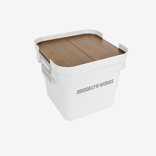 BROOKLYN WORKS(브루클린웍스) BW_[브루클린웍스] 캠핑 수납박스 카고박스 30L_우드상판 단품 | S.I ...