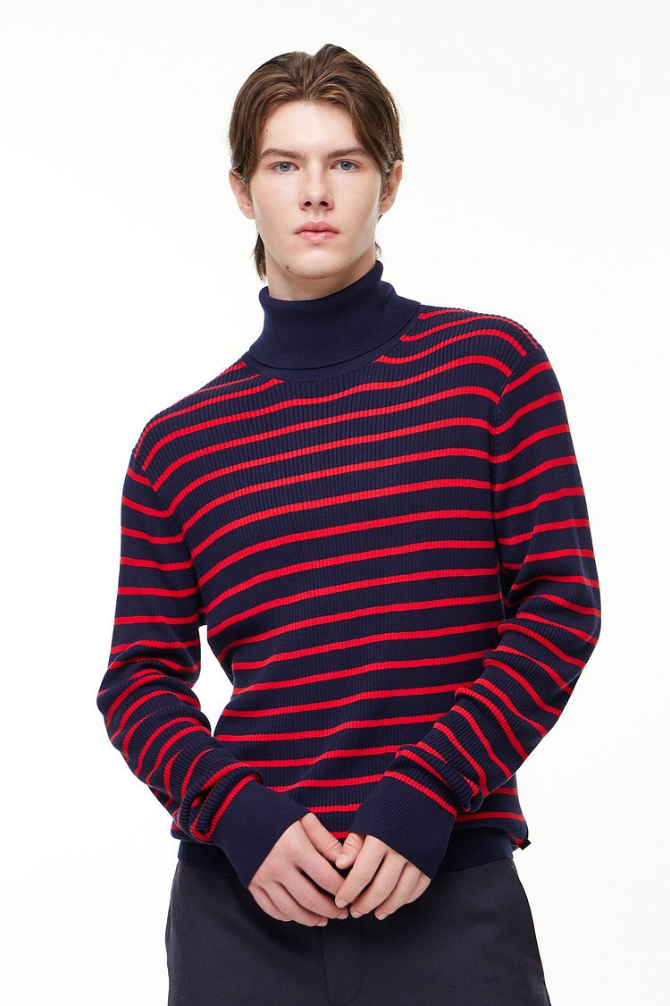 Jlindeberg제이린드버그 Men Collection 위트 리브드 터틀넥 스웨터 Sivillage 에스아이빌리지
